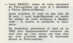 Louis Bancel | Association Française Buchenwald Dora et kommandos